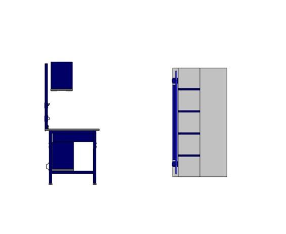 R Series Height Adjustable Complete Packing Bench