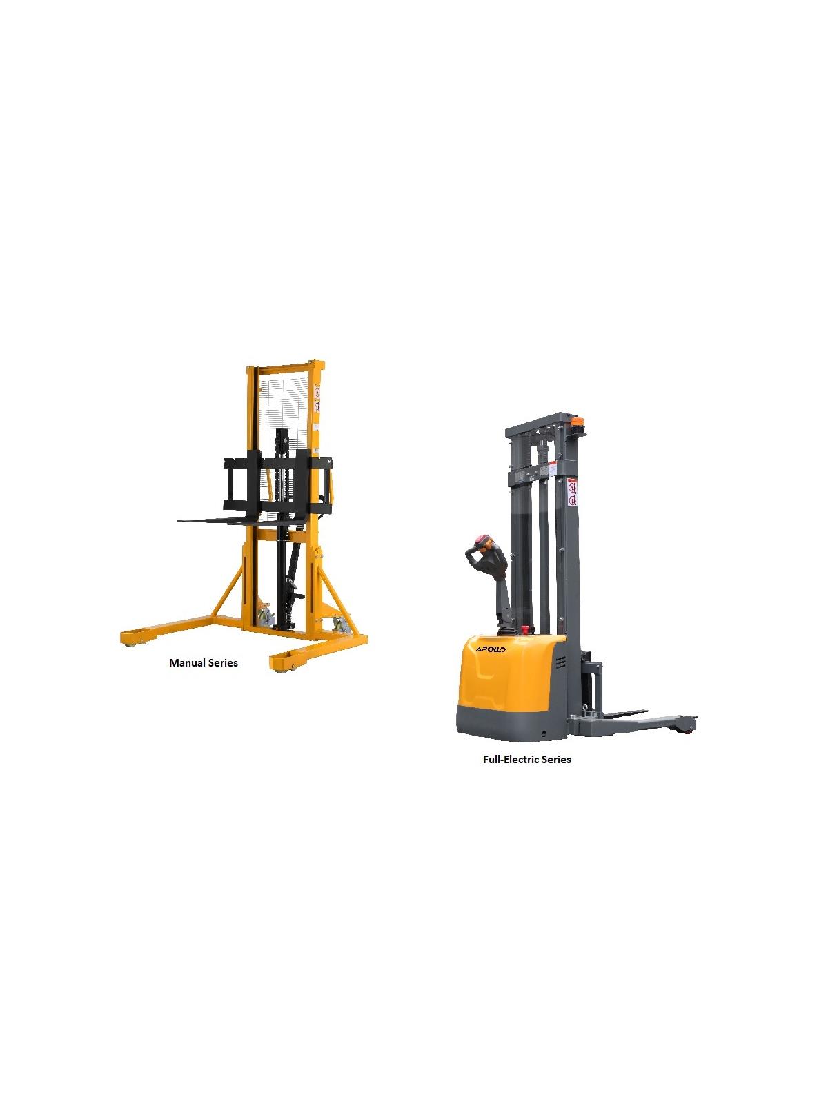 Manual, Semi-Electric & Full Electric Fixed Leg & Straddle Stacker