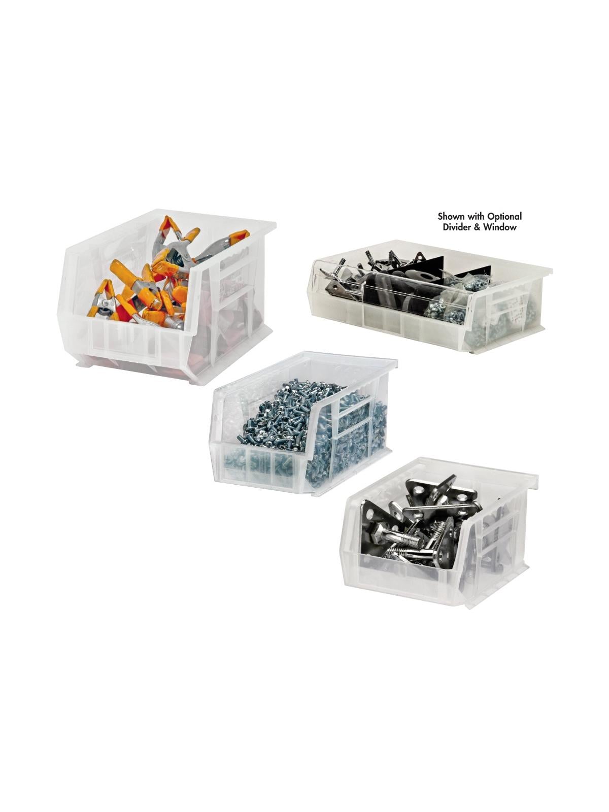 Clear-View Ultra Stack And Hang Bins