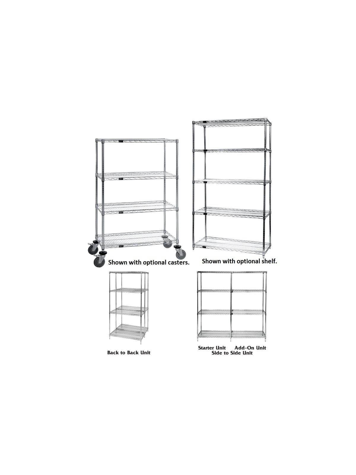 Quantum Storage Chrome Wire Shelving